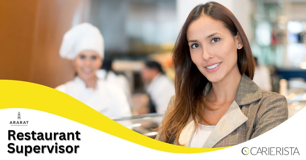 Restaurant Supervisor - Limassol by Ararat Signature Collection ...